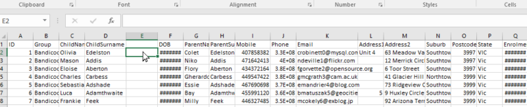 Tip Reordering Columns And Combining Columns In Excel Kindergarten It Program