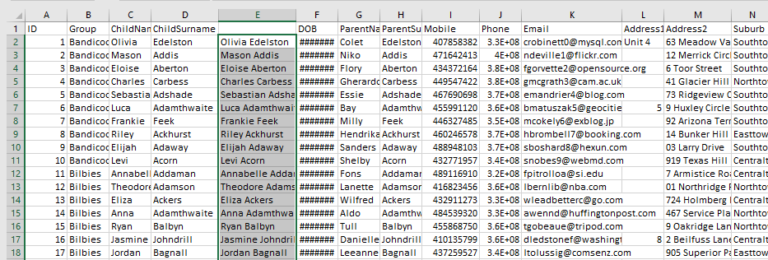 Tip Reordering Columns And Combining Columns In Excel Kindergarten It Program